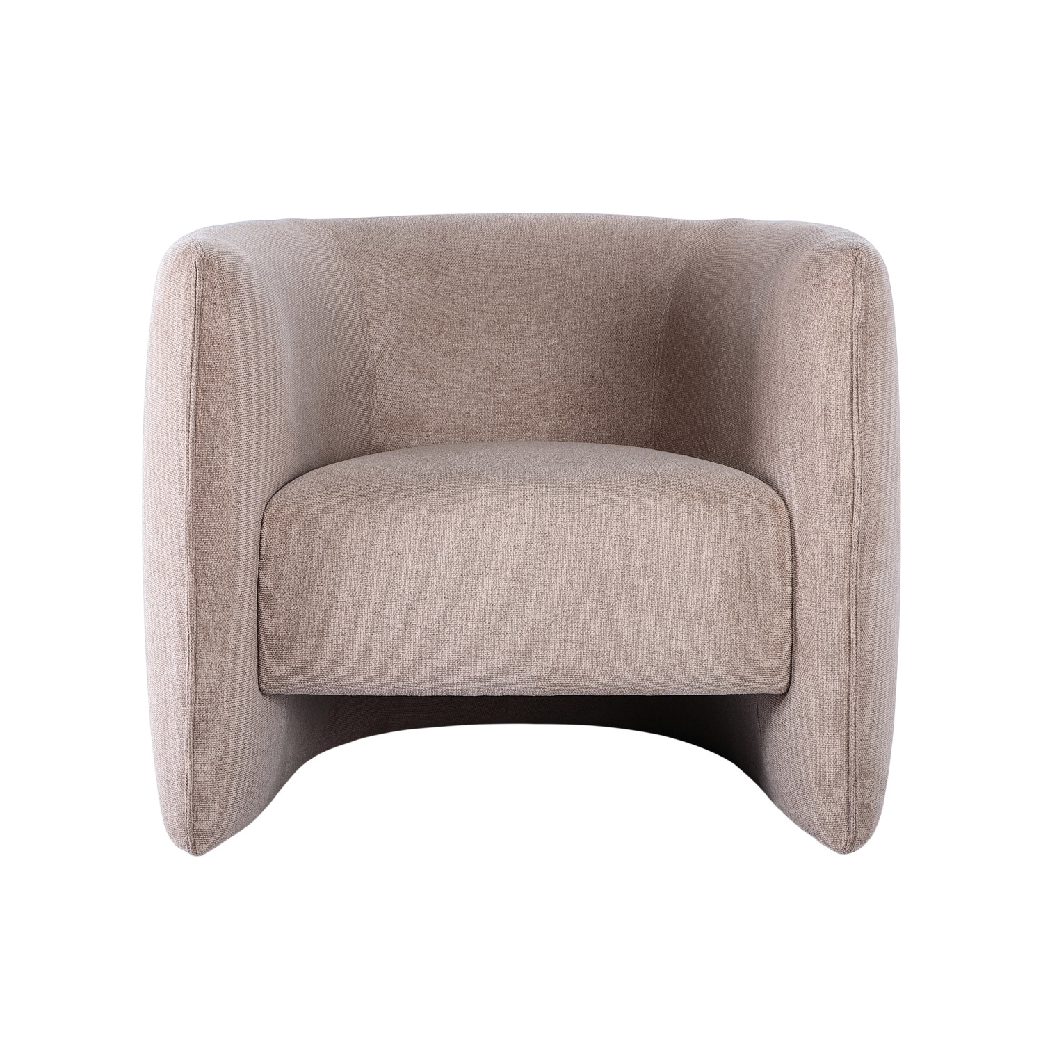 Fabric Upholstered Chair, Tan Color