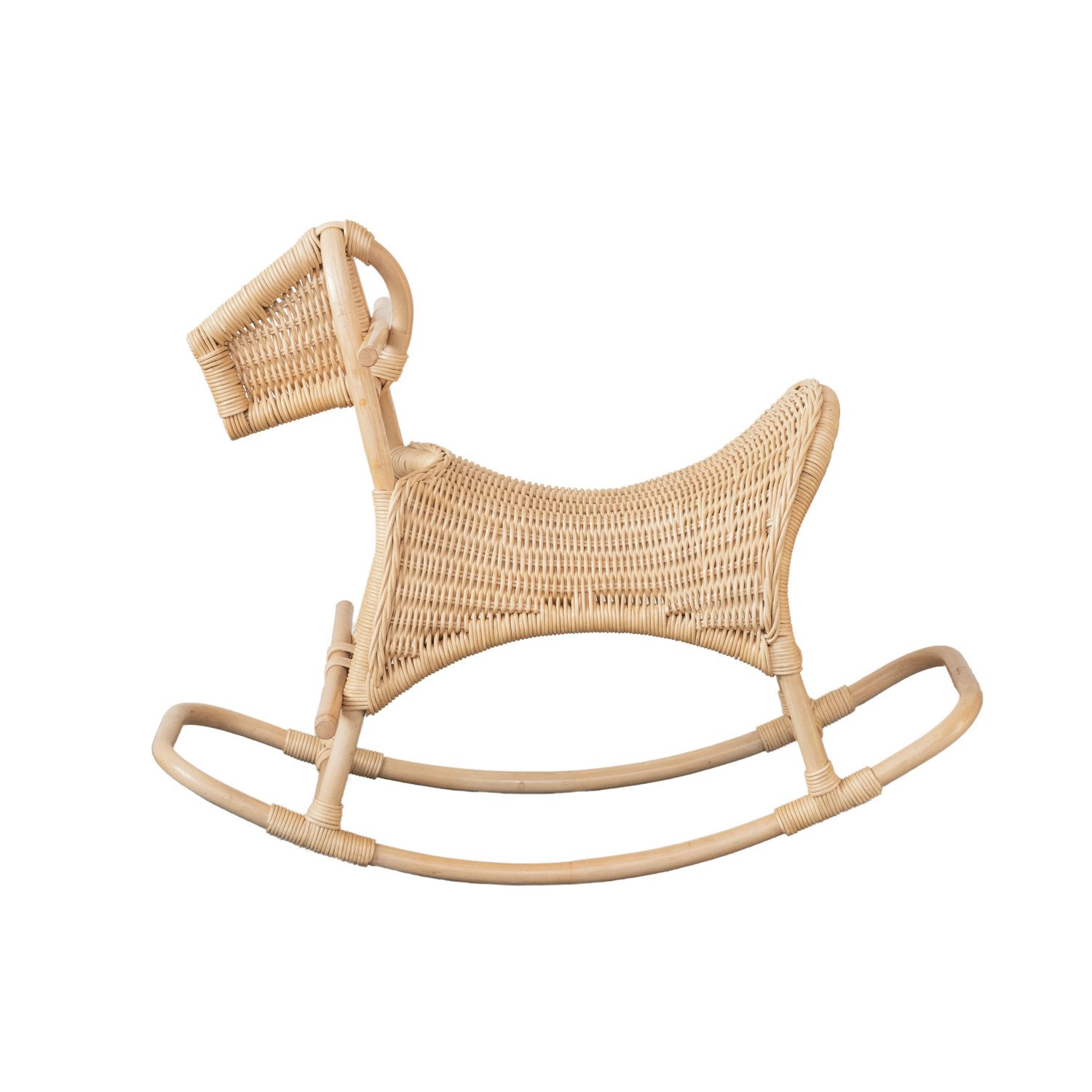 Rattan Rocking Horse, Natural