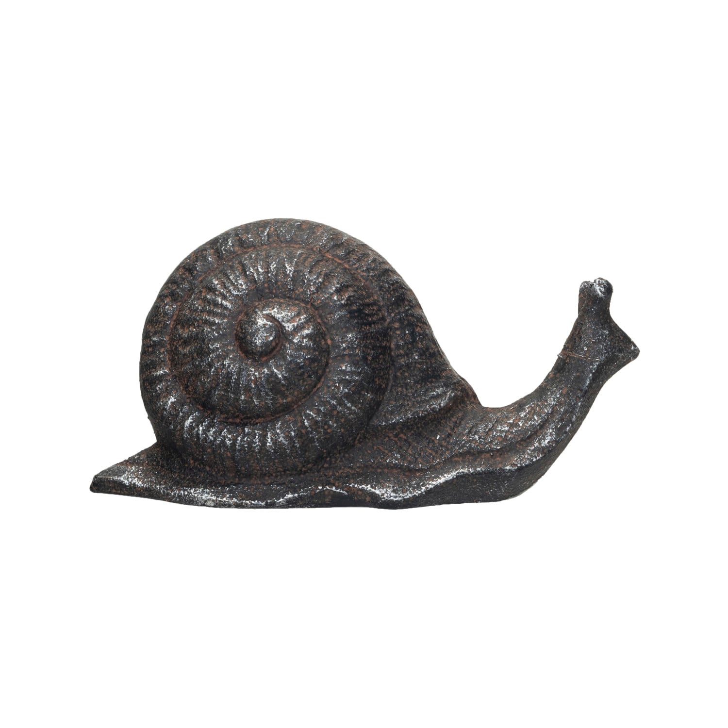 5-3/4"L x 2-1/2"W x 3"H Cast Iron Snail, Rust Finish